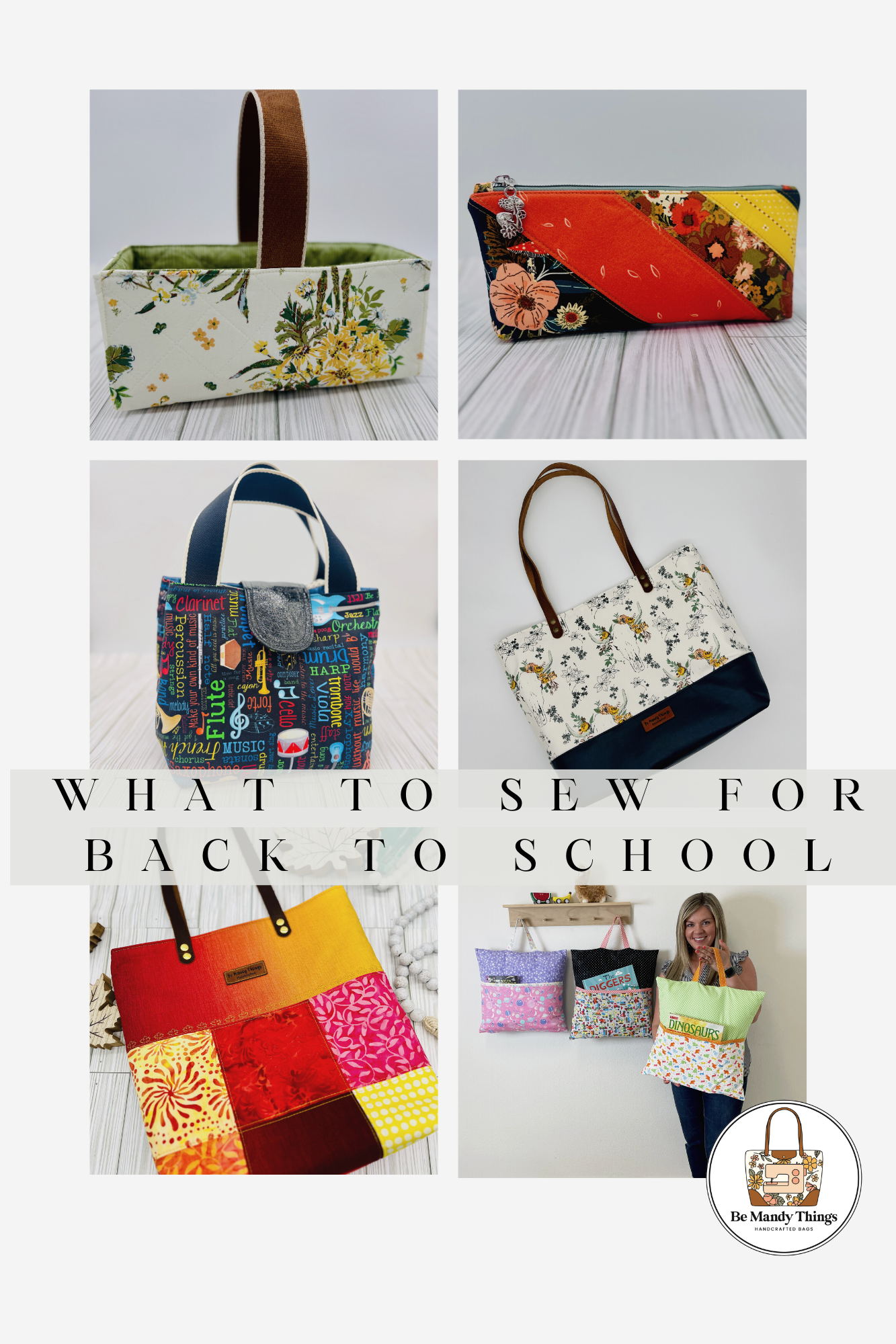 Back-to-School Sewing Patterns – Easy Bags & Gifts to Sew - Be Mandy Things