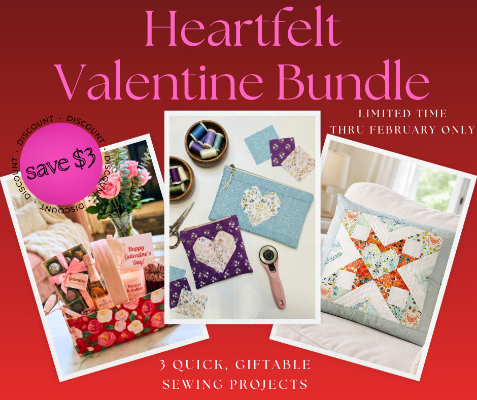 Heartfelt Valentine Bundle - 3 Giftable Sewing Patterns PDF - Be Mandy ...