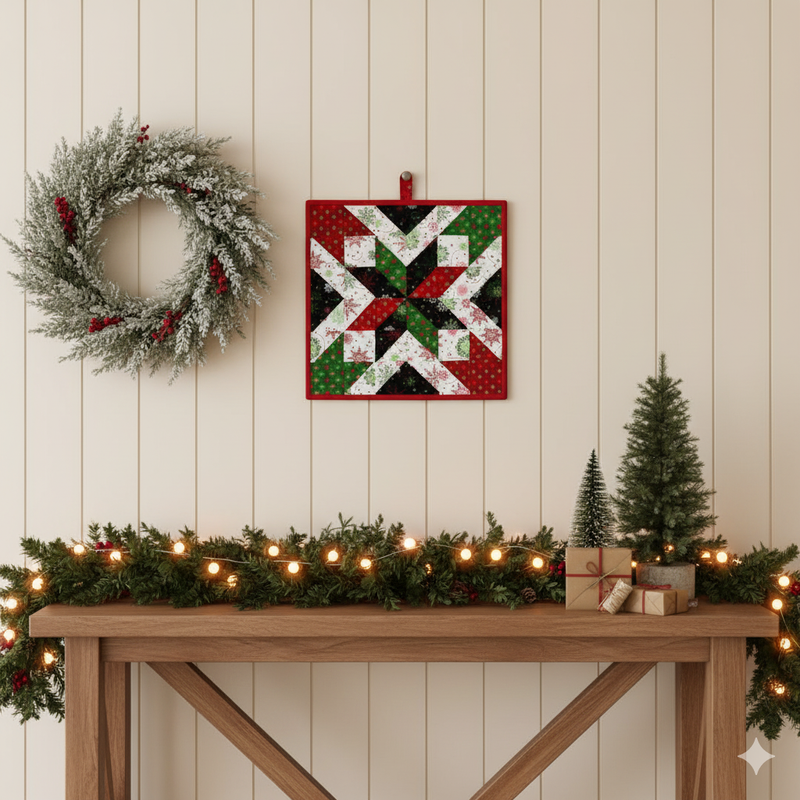 Shining Star Quilt Block PDF Pattern - Beginner Friendly | Be Mandy Things